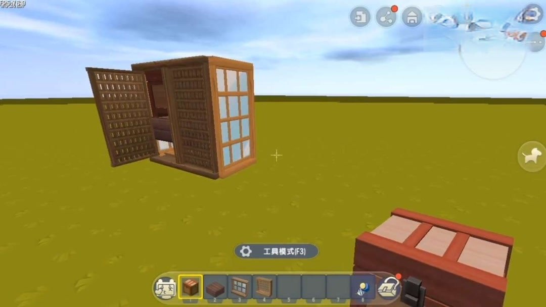 迷你世界:“极简衣柜”制作教程!适合生存制作的简朴大衣柜!