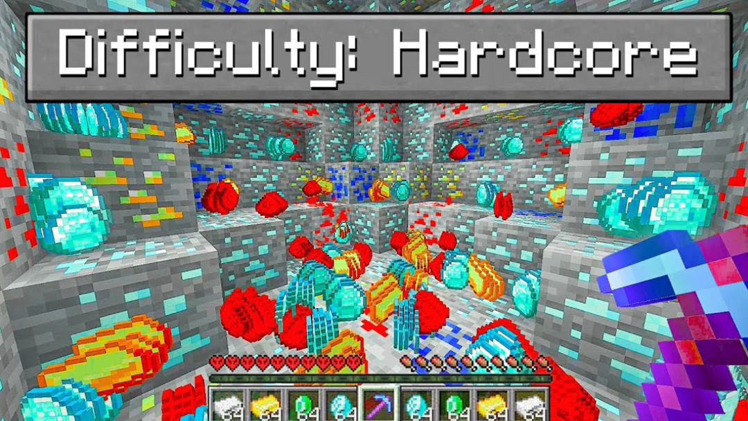 游游解说我的世界：1000级的钻石镐挖紫水晶？