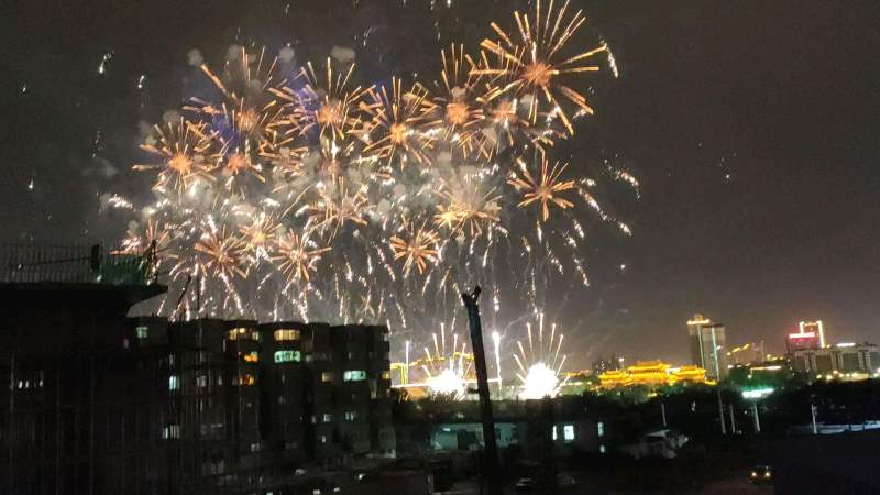 2020年央视中秋晚会在洛阳启动录制,第三次烟花实况分享