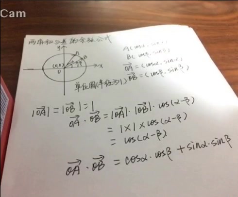 两角和与差的余弦公式