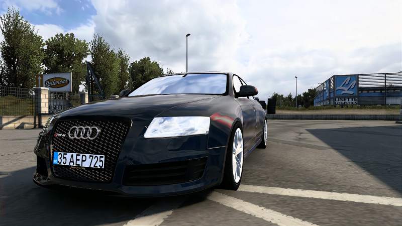 欧洲卡车模拟2-小车MOD-奥迪RS6,性能怪兽!