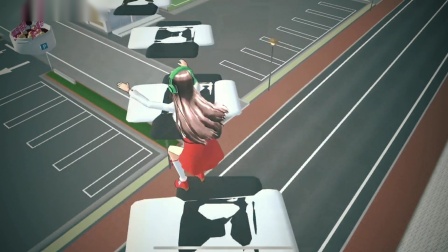   樱花校园模拟器:挑战虎年主题跑酷,樱校房车闪亮登场