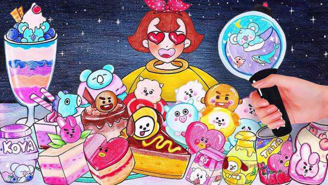 定格动画 可爱的萌萌的甜品 创意趣味动漫