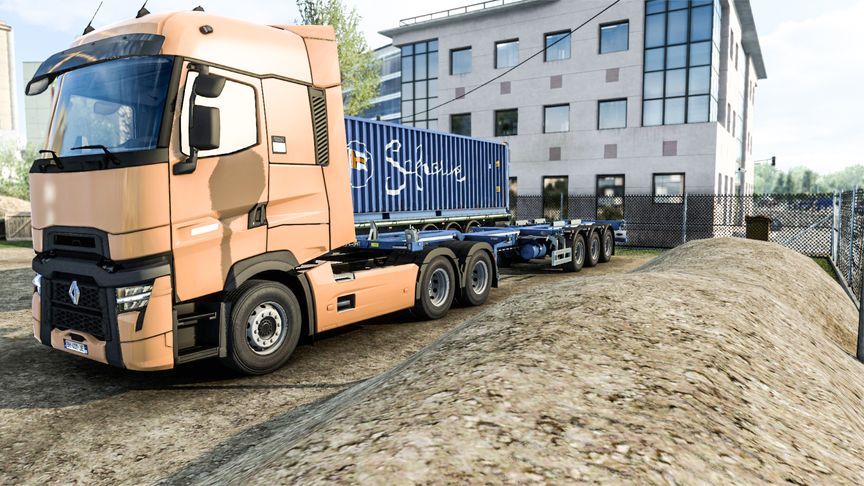 欧洲卡车模拟2:真实驾驶04 老板新买的雷洛T让我开回公司费用1W