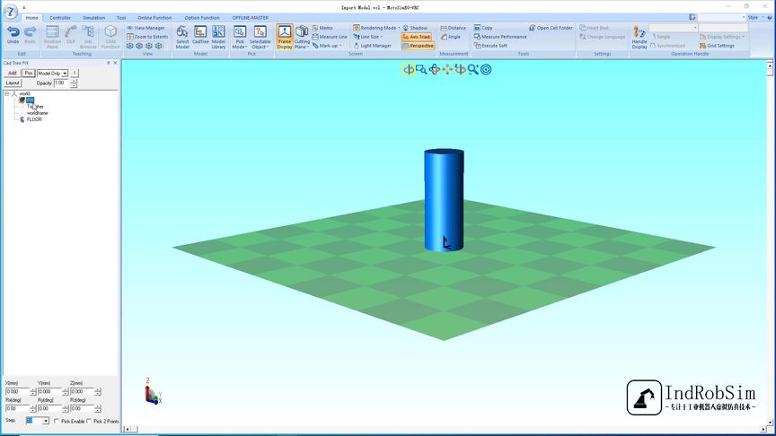 MotoSim EG-VRC视频教程:机器人工作站外部三维数模导入