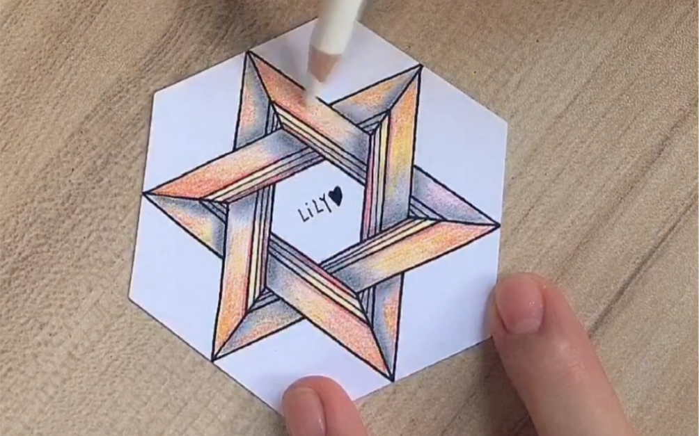 禅绕画适合新手的100幅第13幅(享受从无到有从黑白到彩色的过程)