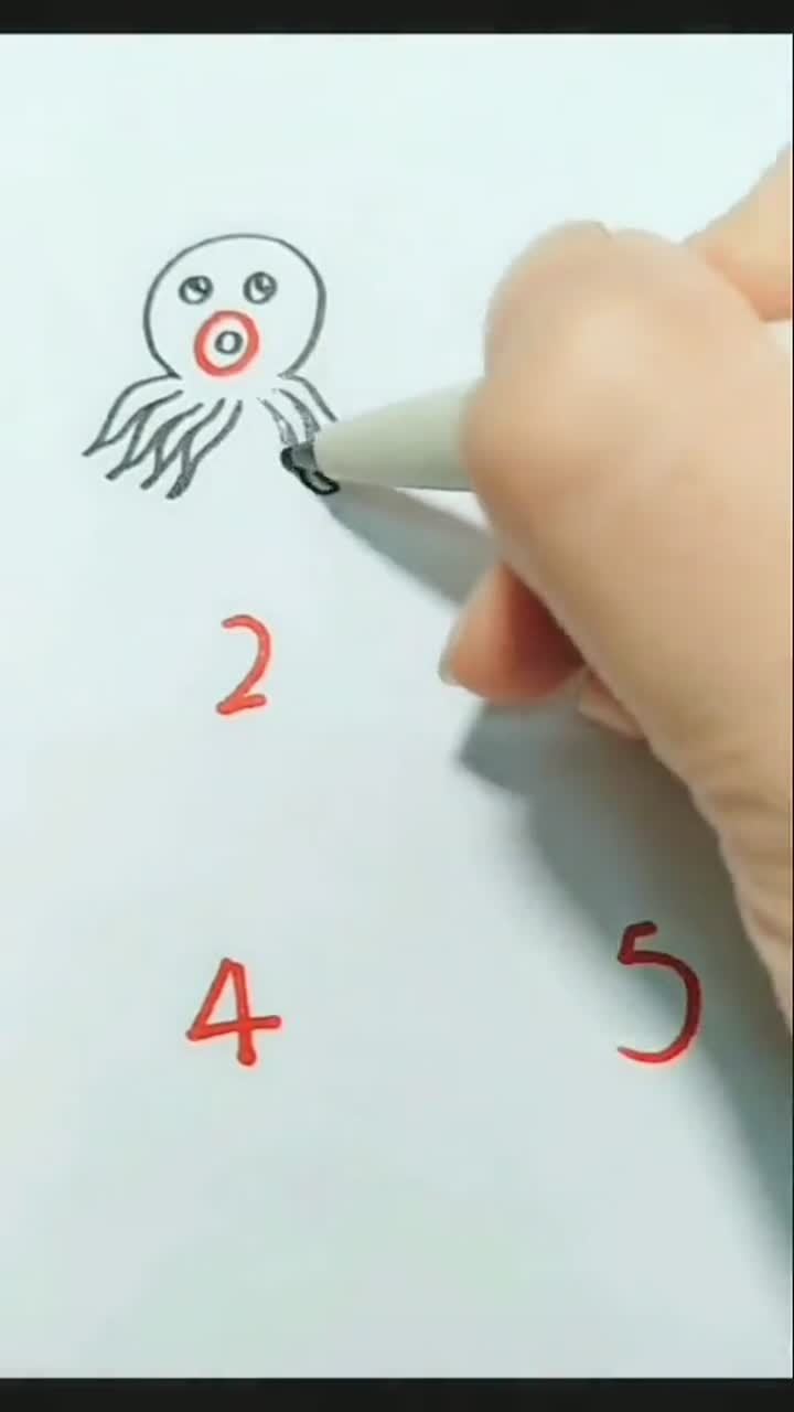 幼儿园简笔画 数字画,数字画教学,促进幼儿对数字的兴趣简笔画 儿童...