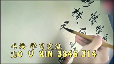 书法教程难得一见的书法视频 20岁的小伙子一手好字毛笔行书