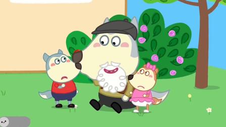 儿童动画:外公受伤了,也渴望和孩子们玩,他需要怎么做呢