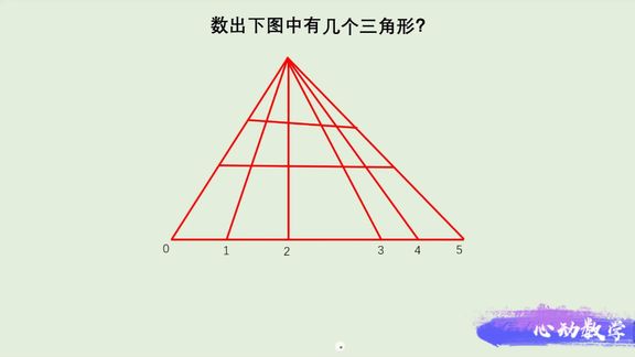 数出下图中有几个三角形-掌握了技巧,数三角形如此简单