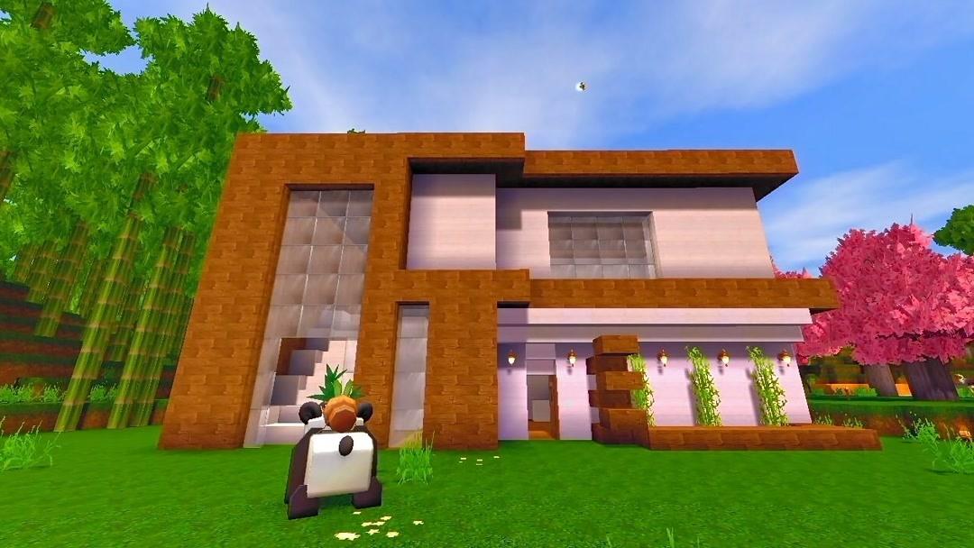 蜜糖迷你世界:别墅盖好啦,满分十分,你会给我打几分呢?