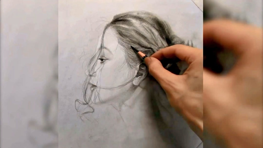 靓女,素描基础教程,素描画简单好看,铅笔画人物,素描画怎么画