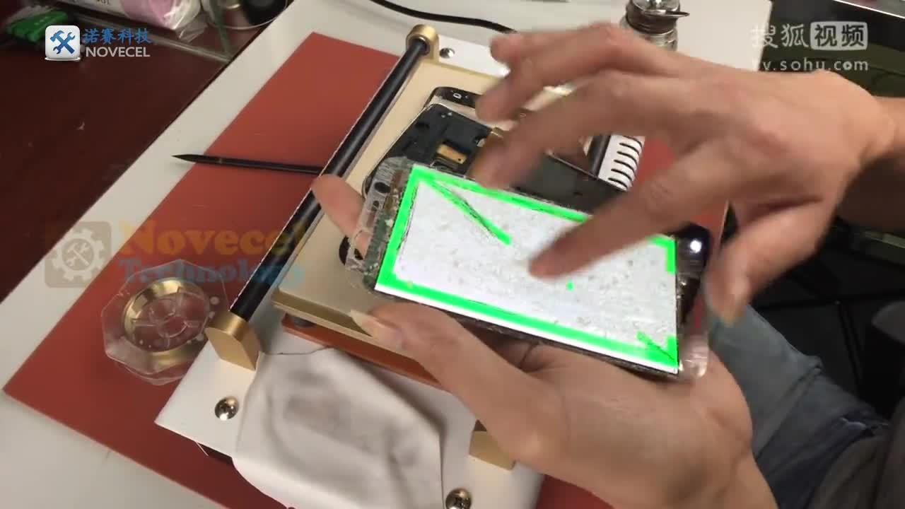 利用除胶水、屏幕分离机给三星s6edge拆屏和除胶