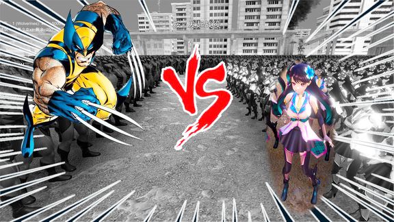 战争模拟器:金刚狼vs美少女,金刚狼内心也想当美少女吗