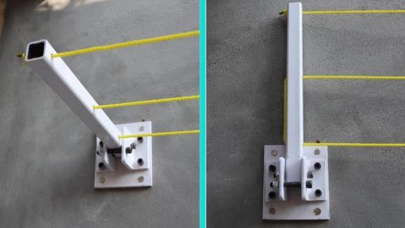 这才是高手,自制一个晾衣杆都如此的赏心悦目,真是太有才了