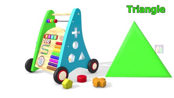 儿童教育木琴玩具集-学习颜色,形状,ABCD和动物名称动画