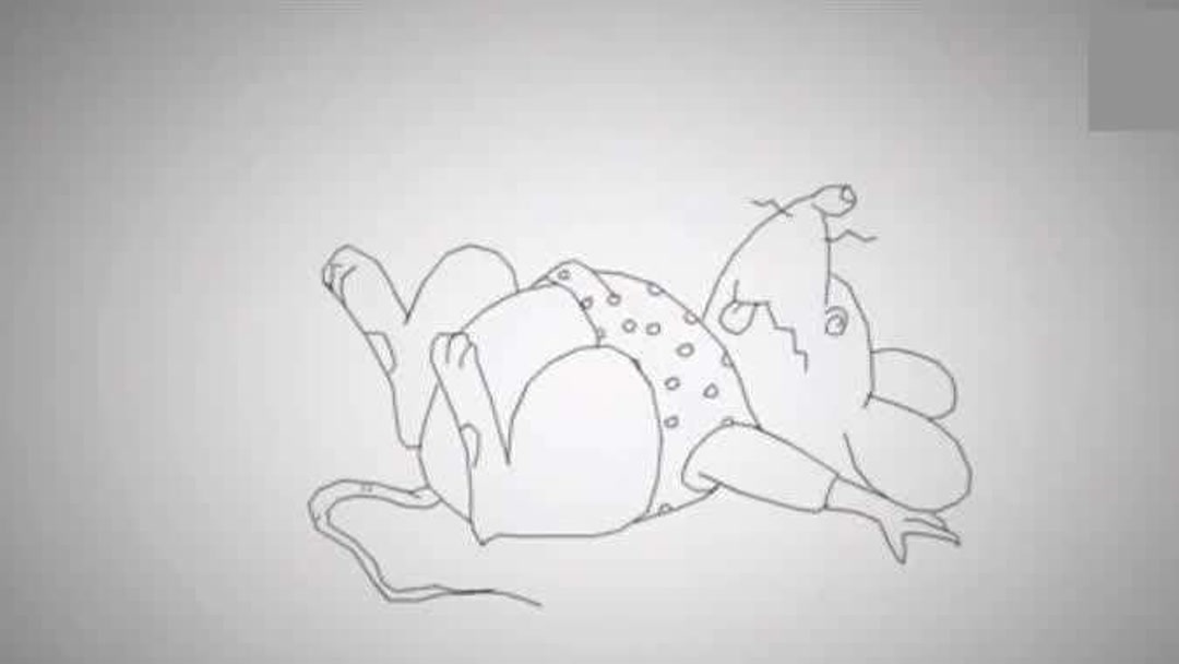 简笔画,教你画懒散的小老鼠!