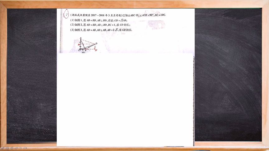 牡丹江初中数学初二下数学勾股定理易考题型#初中数学题#