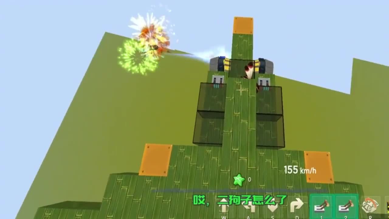 迷你世界:二狗子和狗蛋开飞机,看看谁更厉害