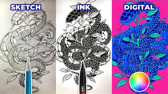 手绘插画-以3种不同样式绘制(Ai)