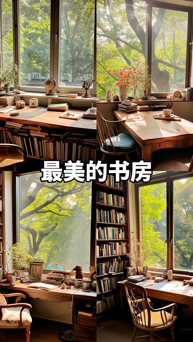 如果有条件,一定要设计一个这么漂亮的书房!