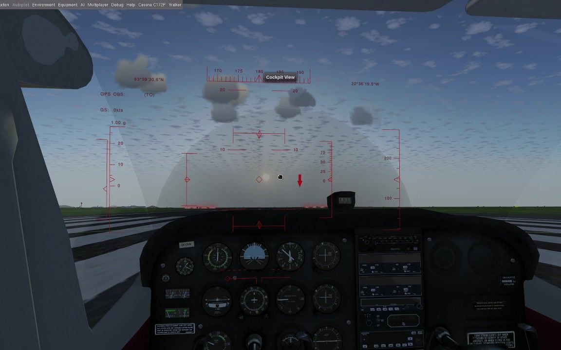 《Flight Gear》:2020年12月飞Cessna