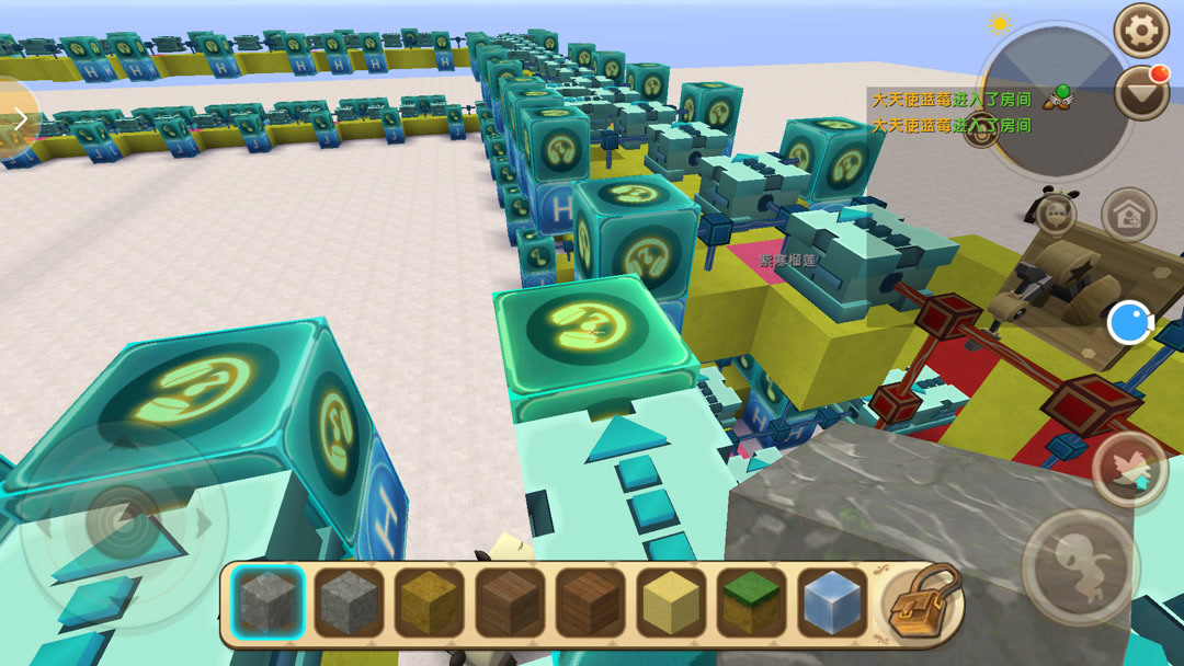 迷你世界电路板上弹钢琴