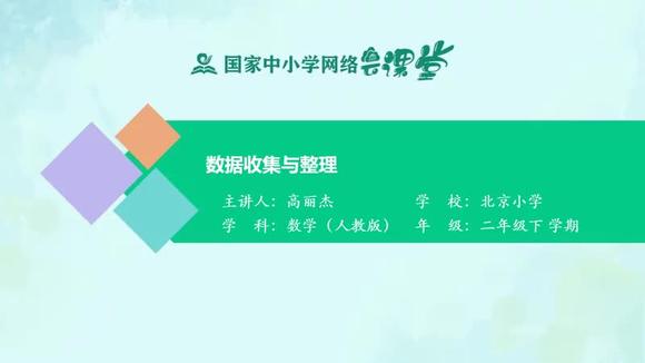 二年级数学下册 人教版数据收集与整理