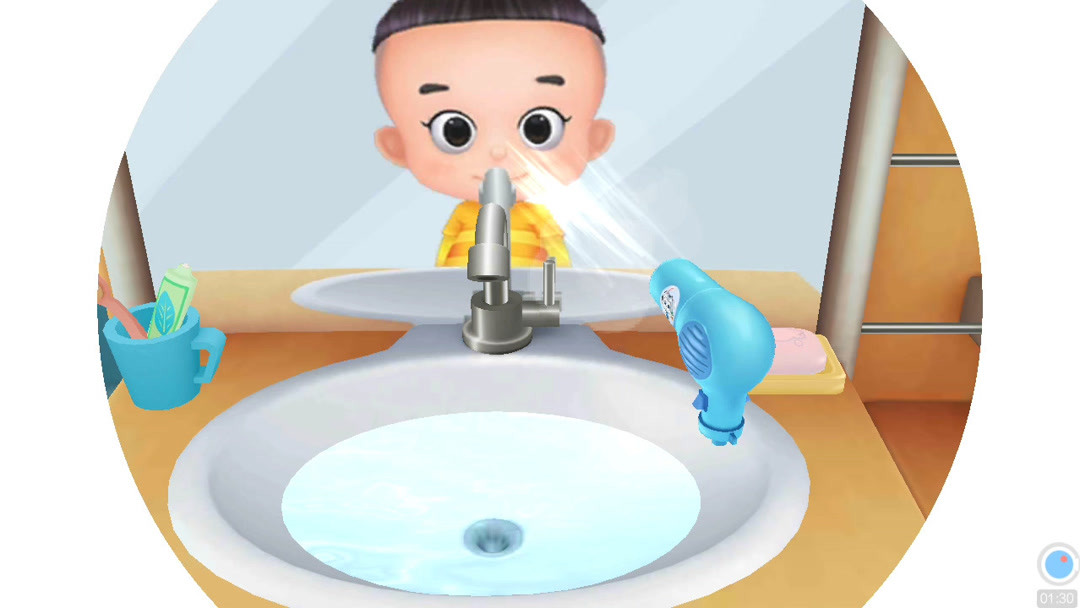 【棉花糖】大头儿子电吹风要正确使用游戏