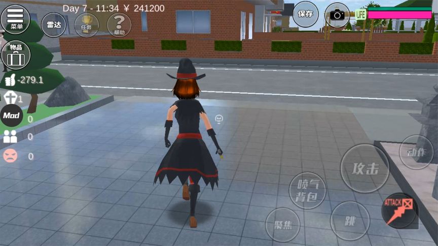 樱花校园模拟器:餐厅老板拿过期的食物给无颜吃,无颜跟中毒一样