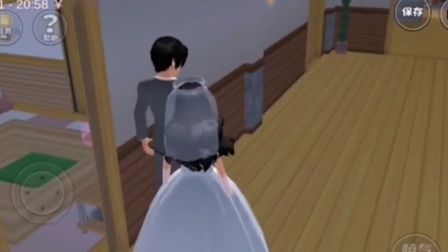 樱花校园模拟器:女主刚离开摩天轮,就遇到了催婚的妈妈