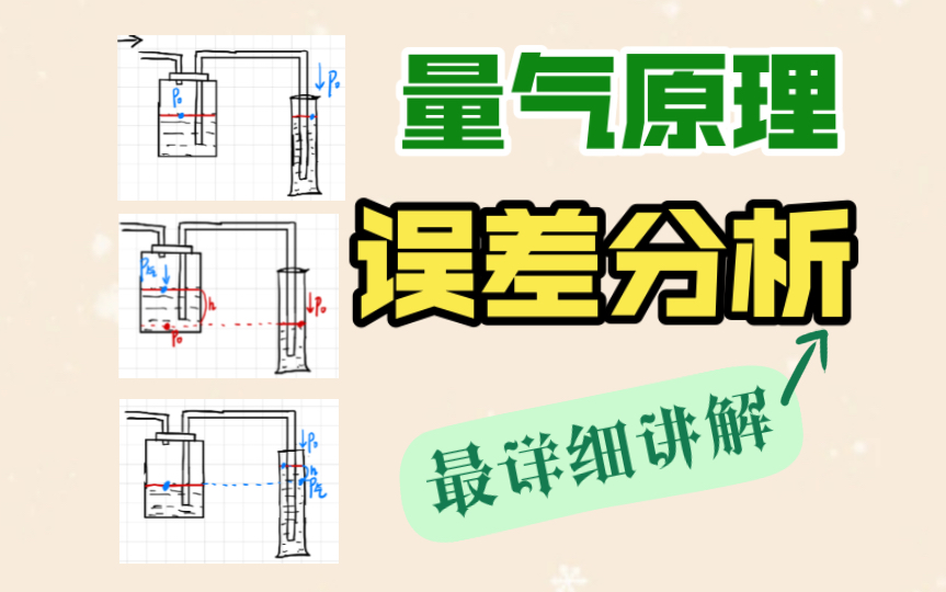 量气装置的量气原理及误差分析