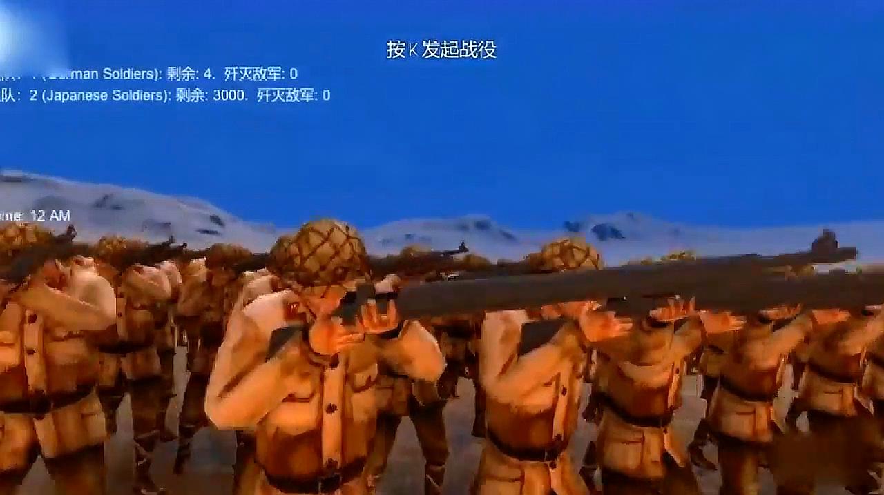 史诗战争模拟器:4把98K中国人“大战”3000个日本人,真过瘾!