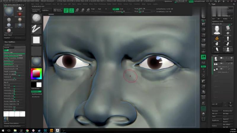 如何使用DAZ3d和facegen及zbrush制作真实人物 06制作眼睛