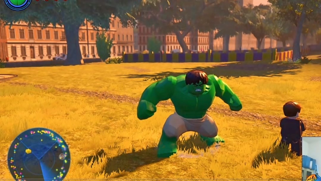 乐高漫威复仇者联盟第1部-53绿巨人浩克重拳砸开巨石拿到金色方块