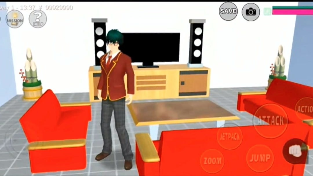 樱花校园模拟器:时尚VS传统?弟弟和父母装修风格大碰撞~~