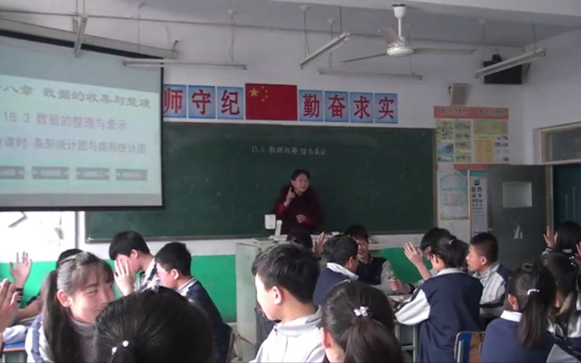 【获奖】冀教版初中八年级数学下册_18.3 数据的整理与表示条形统计...