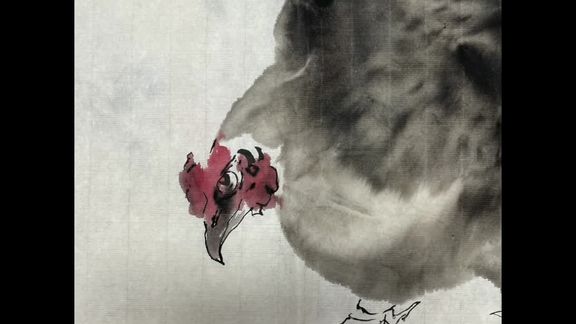 今天作业～学我们茆坪画家,胡汀画鸡#同城热门 #胡汀