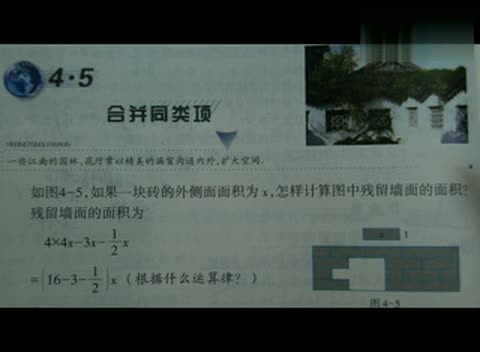 4.5合并同类项1 初一数学上册 浙教版