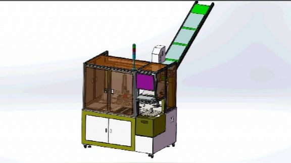 多动作FPC钉板机动画,Solidworks做的