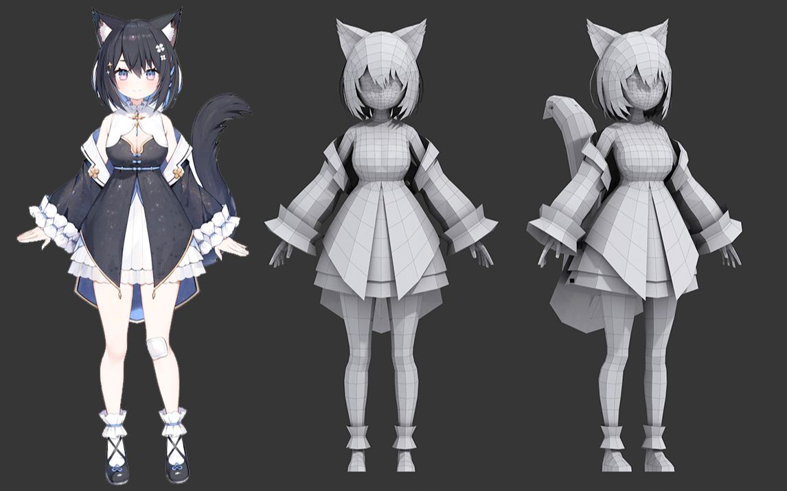 【3dmax人物建模】二次元卡通人物建模教程,项目规范、模型布线基础...