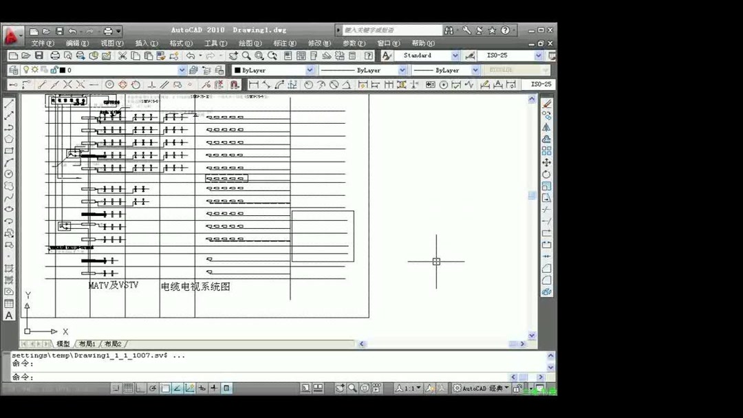 CAD建筑水暖电 MATV及VSTV电缆电视及闭路监视系统图6