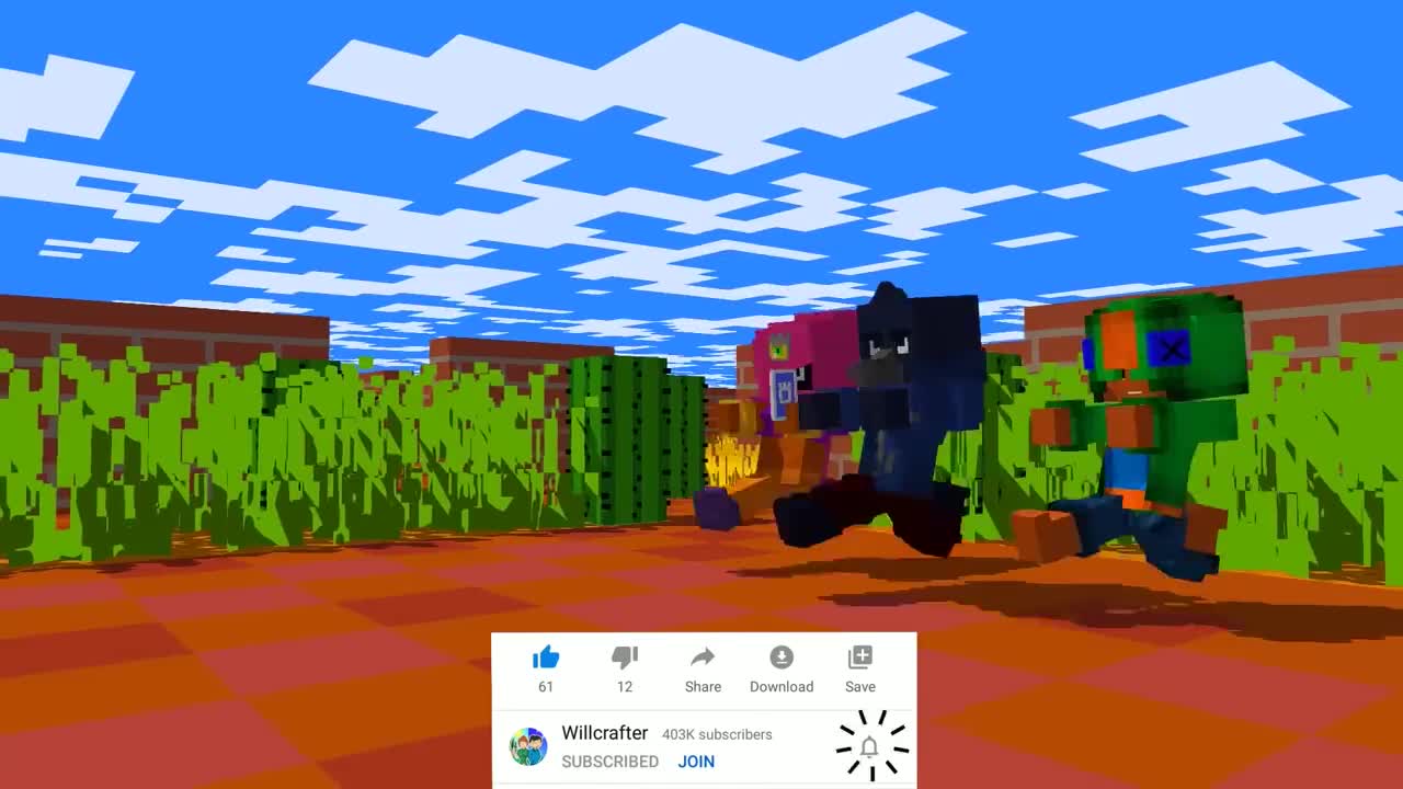 我的世界MC动画-隐形忍者的战斗