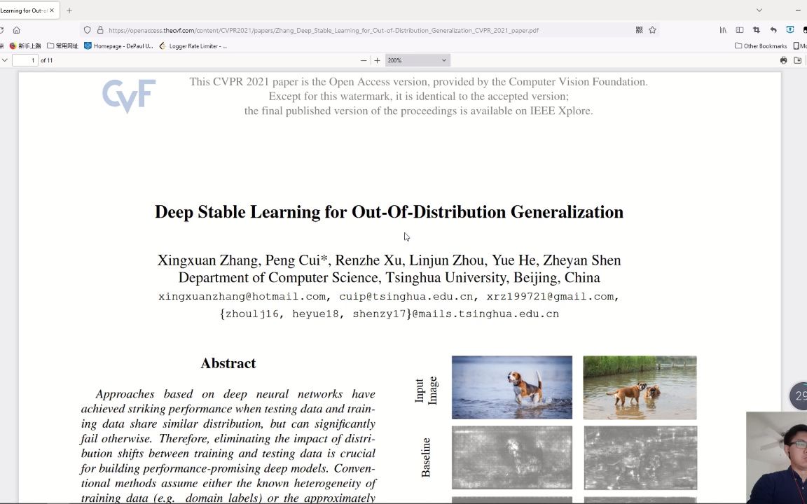 【文献分享】分布外样本泛化的深度稳定学习(Deep Stable Learning)