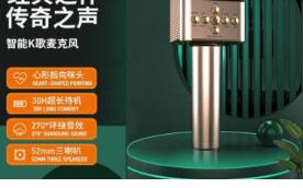 山水F2话筒音响一体麦克风自带声卡无线蓝牙音箱网红直播K歌神器