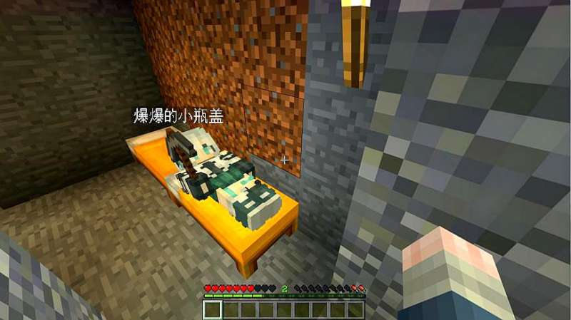 我的世界海洋版双人生存01 偷看爆爆睡觉,下一秒竟跪地求饶