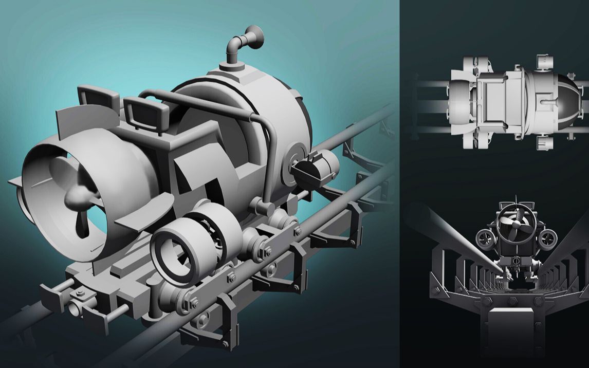 【Maya建模】小火车模型制作,maya基础案例建模