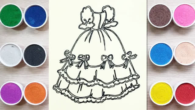 芭比娃娃快没有衣服穿了,让我们帮她定制一条好看的裙子吧