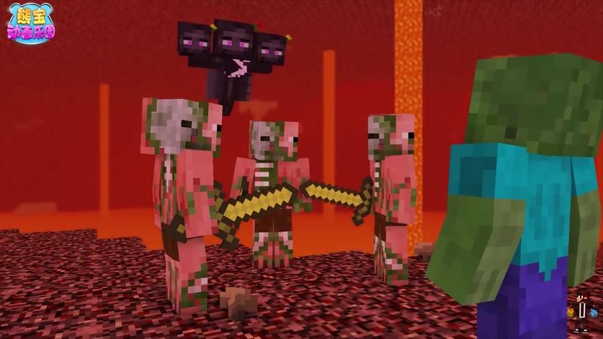 我的世界动画:凋零骷髅的感人故事