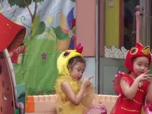 塘沽七幼中班童话剧小熊请客